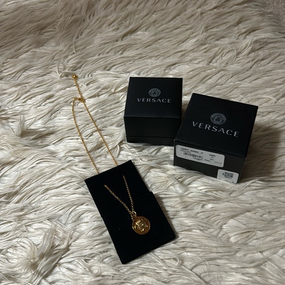 Versace | Jewelry | New In Box Versace Necklace Medusa Medallion | Poshmark